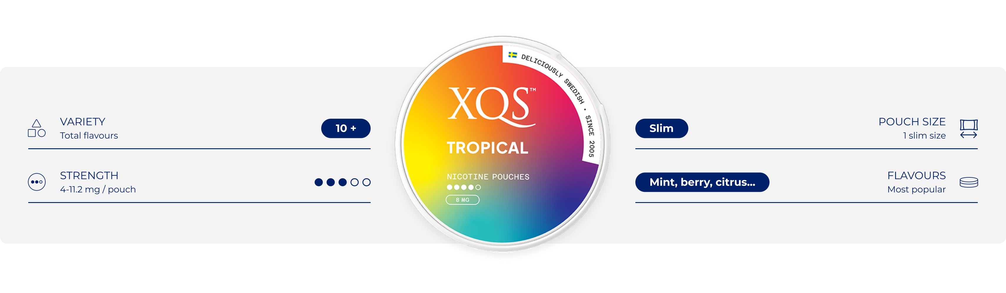 XQS - Buy XQS Nicotine Pouches & Tobacco Free Snus