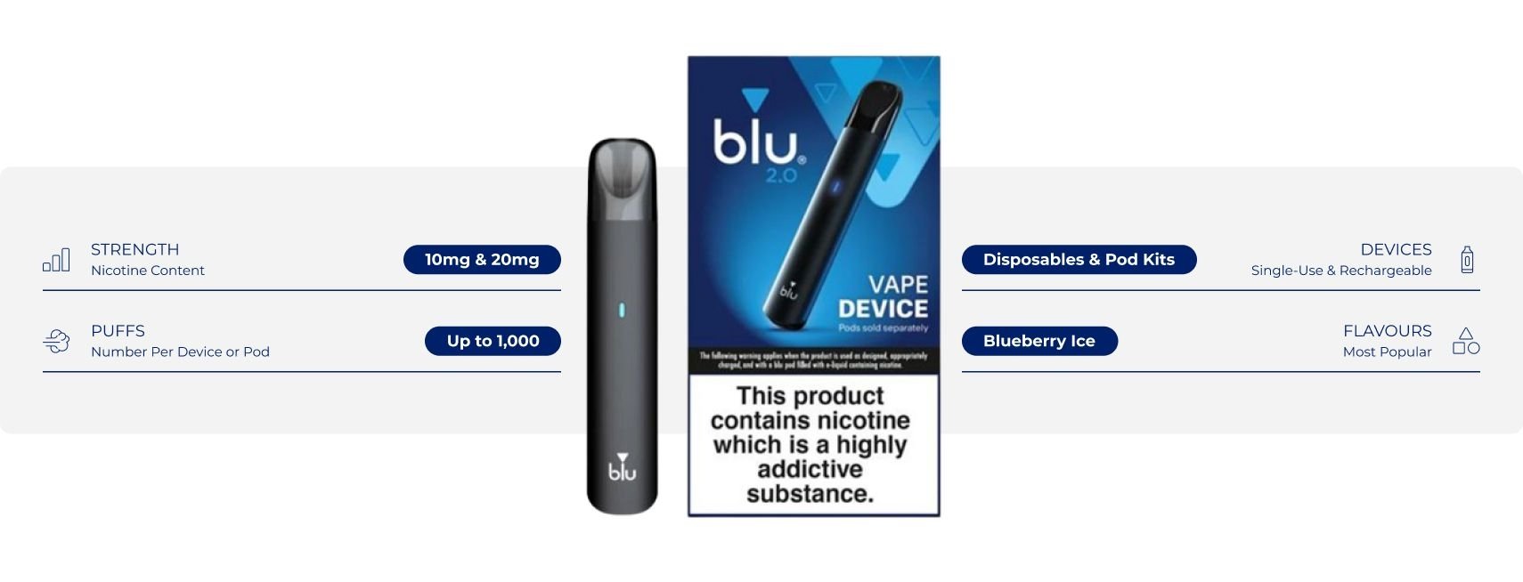 Blu Vape | 20+ Flavours | From 2.48 & Free Delivery