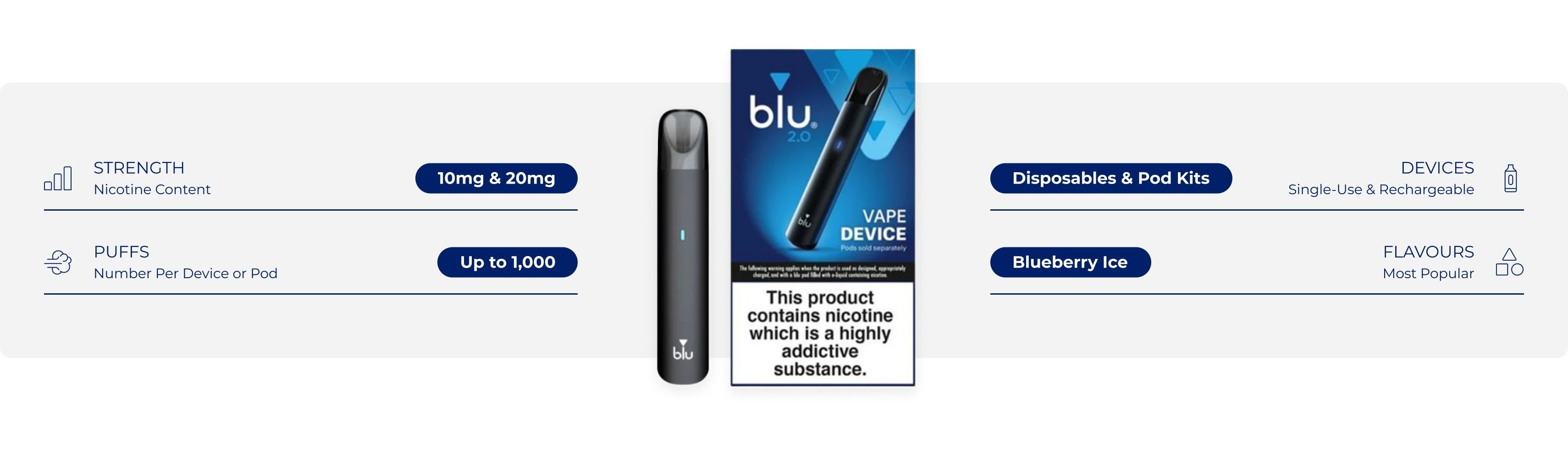 Blu Vape | 20+ Flavours | From £1.99 & Free Delivery