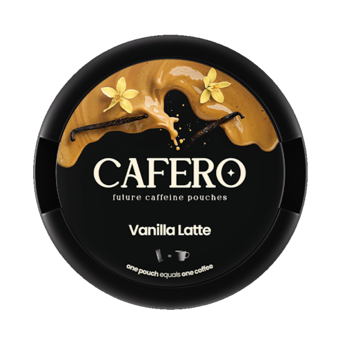 Buy CAFERO Vanilla Latte Caffeine Pouches Online | Free Delivery
